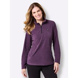 Catamaran Sports Damen Fleeceshirt mit 2 Leistentaschen, traube, Gr&ouml;&szlig;e 36/38