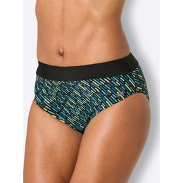 WITT Damen Bikini-Slip, schwarz-topas, Gr&ouml;&szlig;e 40