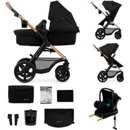 Kinderkraft Kinder Kombi-Kinderwagen "MOOV 2 4in1 EVA", schwarz, Stahl, Kinderwagen, mit EVA-R&auml;dern