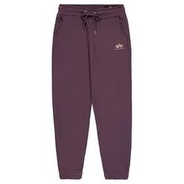 Jogginghose Alpha Industries "Basic Jogger SL W", Damen, Gr. M, Normalgr&ouml;&szlig;en, lila (plum), Obermaterial: 80% Baumwolle, 20% Polyester, Hosen Jogginghose