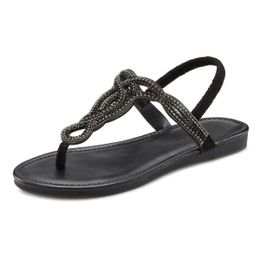 Lascana Damen Zehentrenner, schwarz, Gr&ouml;&szlig;e 37