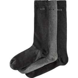 H.I.S. H.I.S Herren Kniestr&uuml;mpfe, 2x anthrazit, 1x grau, Gr&ouml;&szlig;e 43/44