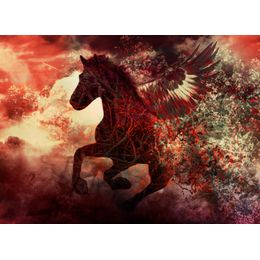papermoon Fototapete "Apocalypse Fantasy Horse", B/L: 2m x 1,49m, Bahnen: 4 Stk., bunt, Tapeten