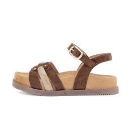 Gabor Damen Riemchensandale "Riemchensandale", Gr. 44, braun, Schuhe
