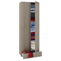 Kleiderschrank Vcm, B:70cm T:40cmsonoma, eiche, Obermaterial: 100% Holz Wood., Flur, Schr&auml;nke, "Kleiderschrank Jugendschrank Vandol Dreht&uuml;ren S"