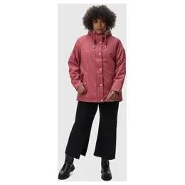 Regenjacke Ragwear "Marge", Herren, Gr. 4XL (48), rosa (dunkelrosa), Obermaterial: 100% Polyester. Futter: 100% Polyester. Wattierung: 100% Polyester, tailliert Po-bedeckend, hoch geschlossener Ausschnitt, &Auml;rmel ohne &Auml;rmelschlitz normaler Saum, Jacken Regenjacke, warm gef&uuml;tterter Damen Winter Regenmantel