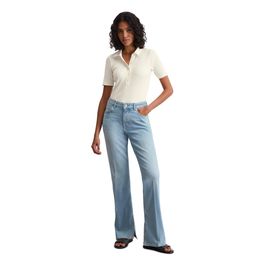 Marc O'Polo MARC O'POLO Damen Schlagjeans "aus Organic-Cotton-Mix-Stretch"medium blau, Gr. 31, unifarben, Obermaterial: 98% Baumwolle, 2% Elasthan, Jeans