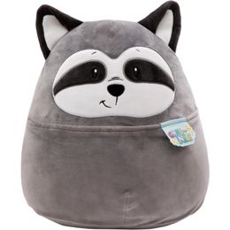 Nici Kinder Pl&uuml;schfigur "Chill-Nici, Waschb&auml;r, 30 cm", grau, Polyester, H:30cm, Pl&uuml;schfiguren, fig&uuml;rlich, mit marshmallow&auml;hnlicher Textur