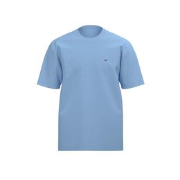 TRIGEMA Herren T-Shirt "TRIGEMA Classic Tee"horizont, Basic, Gr. L, Single Jersey, 100% Baumwolle, Shirts
