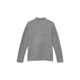 s.Oliver JUNIOR M&auml;dchen Strickpullover, grau, Gr. 92, bedruckt, meliert, Strick, Obermaterial: 53% Polyamid, 41% Polyacryl, 6% Elasthan, Pullover,