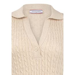 FELIX HARDY Damen Strickkleid "Lang&auml;rmeliges Kabelstrickkleid", beige, Gr. M, 100% Baumwolle, Kleider