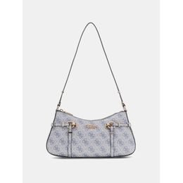 Guess Schultertasche 'Leona' Damen Gr&ouml;&szlig;e One Size basaltgrau / offwhite