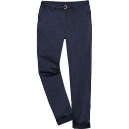 WITT Damen Chinohose inklusive G&uuml;rtel, marine, Gr&ouml;&szlig;e 54