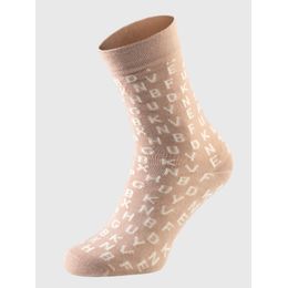 w&auml;schepur w&auml;schepur Damen Socken, ecru-sand, Gr&ouml;&szlig;e 43-46