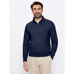 Catamaran Herren Langarmshirt mit Stehkragen, marine, Gr&ouml;&szlig;e 52/54