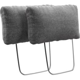 Sit & More Kopfst&uuml;tze SIT & MORE, B:50cm H:25cm T:12cm, grau, 95% Polyester, 5% Polyamid, Polsterauflagen, "Soul"