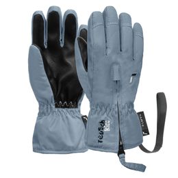 Reusch Kinder Skihandschuhe "Ben"blau, anthrazit, Gr. 5, unifarben, 75% Polyester, 25% Polyurethan, Handschuhe, mit praktischer Handgelenkschlaufe