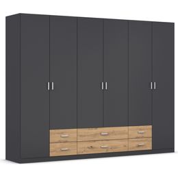 Dreht&uuml;renschrank Rauch, B:271cm H:210cm T:54cm, grau, Holzwerkstoff, Schr&auml;nke, "Kleiderschrank Garderobe GAMMA Breiten 91/136/181/226/271/315/360