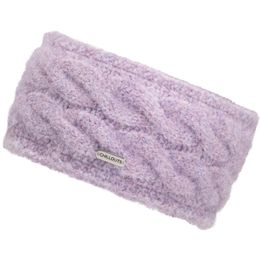 Chillouts Damen Stirnband "Iris Headband", lila, unifarben, Feinstrick, Materialmix, M&uuml;tzen, Breites, w&auml;rmendes Stirnband