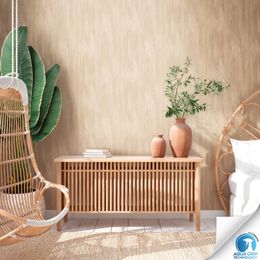 Livingwalls LIVING WALLS Vliestapete "DesignDrop vorgeleimte Tapete Holzoptik Braun Beige", B/L: 0,53m x 10,05m, Rollen: 1, braun, Wohnzimmer, Tapeten,