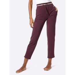 feel good Damen Dehnbund-Hose, burgund, Gr&ouml;&szlig;e 36/38