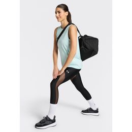 Under Armour Damen Trainingstights "HEATGEAR MESH LEGGING"ultimate schwarz,, wei&szlig;, Gr. S, Obermaterial: 87% Polyester, 13% Elasthan, Hosen,