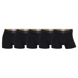 CR7 Cristiano Ronaldo Boxershorts CR7 "Boxershort 5er Pack", Herren, Gr. L, schwarz (schwarz, gold), Obermaterial: 95% Baumwolle CO. 5% Elasthan EL., Unterhosen