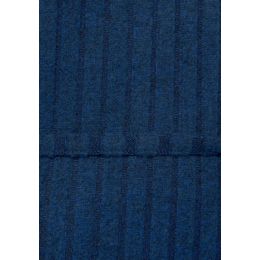 Lascana Damen Strickkleid, blau-melange, Gr&ouml;&szlig;e 32/34