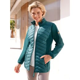 Catamaran Sports Damen Softshelljacke mit gestepptem Vorderteil, petrol, Gr&ouml;&szlig;e 48