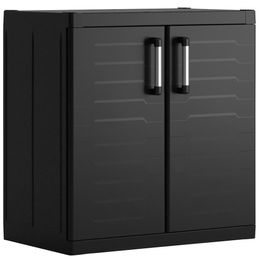 Keter Ger&auml;teschrank, Schwarz, Kunststoff, 2 F&auml;cher, 89x93x54 cm, Aufbewahrung & Schutzh&uuml;llen, Ger&auml;teschuppen