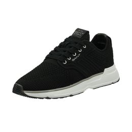 Gant Herren Sneaker "Beeker", Gr. 45, schwarz, Mesh, Textil, Schuhe, Schn&uuml;rschuh, Plateausneaker im Runners Look