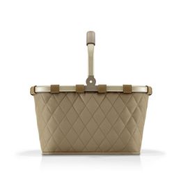 Reisenthel Einkaufskorb Carrybag frame rhombus olive, Olivgr&uuml;n, Textil, 22 L, quadratisch, 49x29x28 cm, Freizeit, Koffer & Taschen, Einkaufsk&ouml;rbe