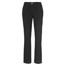 GOLDNER Damen Regular-fit-Jeans "Kurzgr&ouml;&szlig;e Klassische Jeansschlupfhose MARTHA", schwarz, Gr. 19, Obermaterial: 78% Baumwolle CO. 20% Polyester PES.