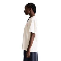 Marc O'Polo Damen T-Shirt "aus Basic Single Jersey", beige, Basic, Gr. XXS, MARC O'POLO DENIM, unifarben, Obermaterial: 100% Baumwolle, Shirts