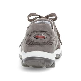 ROLLINGSOFT Damen Sneaker, Gr. 41, grau, Nubukleder, Textil, Schuhe, Freizeitschuh, Halbschuh, Schn&uuml;rer mit Logo an der Ferse