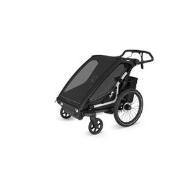 Thule Fahrradanh&auml;nger Chariot Sport2 dbl, Schwarz, Metall, Textil, 34x73x88 cm, Freizeit, Sport & Fitness, Fahrradanh&auml;nger
