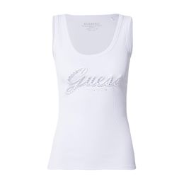 Guess Top 'RAISSA' Damen Gr&ouml;&szlig;e XL transparent / wei&szlig;