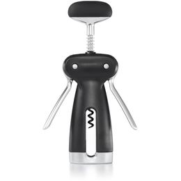 OXO GOOD GRIPS Korkenzieher "Fl&uuml;gelkorkenzieher, mit Abnehmbarem Kapselschneider", B:11,9cm H:26,4cm, schwarz, Korkenzieher