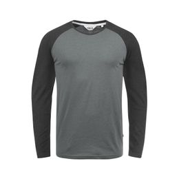!Solid SOLID Herren Rundhalsshirt "Rundhalsshirt SDBastien", grau, Gr. L, Obermaterial: 60% Baumwolle CO. 40% Polyester PES., Shirts