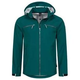 Softshelljacke LPO "LAC SIMARD NEW II Men", Herren, Gr. M, blau, 96% Polyester; 4% Elasthan, bequem, mit verstellbarem Klettverschluss, Jacken Softshelljacke, mit abnehmbarer Kapuze