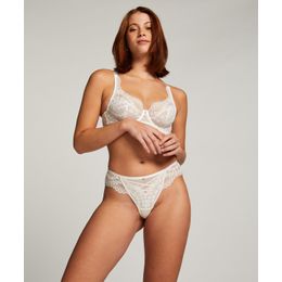 Hunkem&ouml;ller HUNKEM&Ouml;LLER Damen String "String Daisy", Gr. XSwei&szlig;, 89% Polyamid, 11% Elasthan, Unterhosen