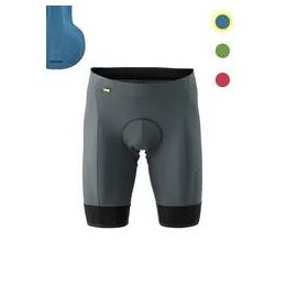 Fahrradhose Gonso "SITIVO M", Herren, Gr. L, Normalgr&ouml;&szlig;en, grau (hellblau), 65% Polyamid, 35% Elasthan, Hosen Fahrradhose, Herren Radhose, Radlerhose mit speziellem Sitzpolster, Tight Fit