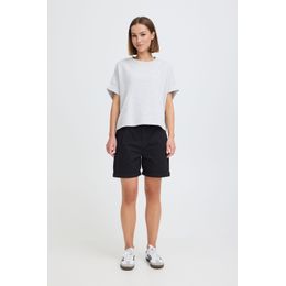 oxmo Damen Chinoshorts "Chinoshorts OXChakira", schwarz, Gr. 34, Obermaterial: 98% Baumwolle CO. 2% Elasthan EL., Hosen