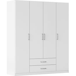 Dreht&uuml;renschrank Rauch, B:181cm H:210cm T:54cmalpinwei&szlig;, griffe chrom, Holzwerkstoff, Schr&auml;nke, "Kleiderschrank Garderobe GAMMA Breiten