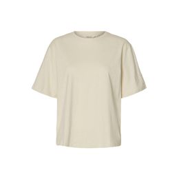 Selected T-Shirt 'SLFADA' Damen Gr&ouml;&szlig;e S hellbeige
