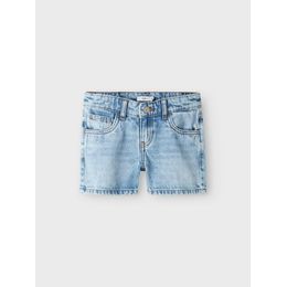 name it M&auml;dchen Jeansshorts "NKFROSE REG DNM SHORTS 6042-AC NOOS", blau, Gr. 158, Abriebeffekte, unifarben, Denim/Jeans, Obermaterial: 100%