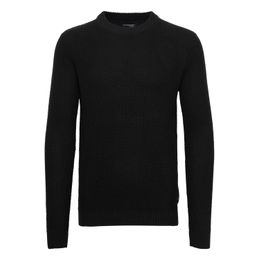 11 Project Herren Strickfleece-Pullover "Strickpullover PRKimmich", schwarz, Gr. XXL, Obermaterial: 100% Baumwolle CO recyc.., Pullover