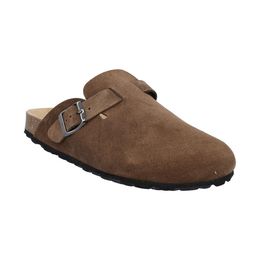 CMP Herren Hausschuh "NAVARRO SLIPPERS", Gr. 42, orange, Leder, Schuhe, sportlicher Stil, Gummilaufsohle, ohne Verschluss