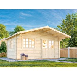 Gartenhaus Palmakohellgrau, anthrazit, Massivholz, Gartenh&auml;user, "Helena", verschiedene Farben
