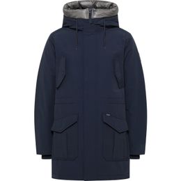 Mustang Herren Outdoorjacke "Herren Style Monterey"dunkelblau, Gr. XXL, unifarben, Canvas, 64% Baumwolle, 36% Polyamid, Jacken